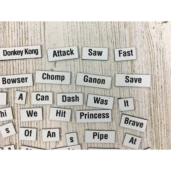 Nintendo | Wall Decor | Nintendo Magnetic Words Authentic Vtg Mario ...